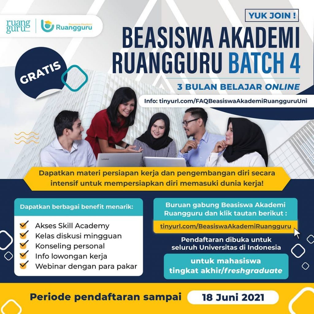 Info Beasiswa Akademi Ruangguru – Himatika UGM