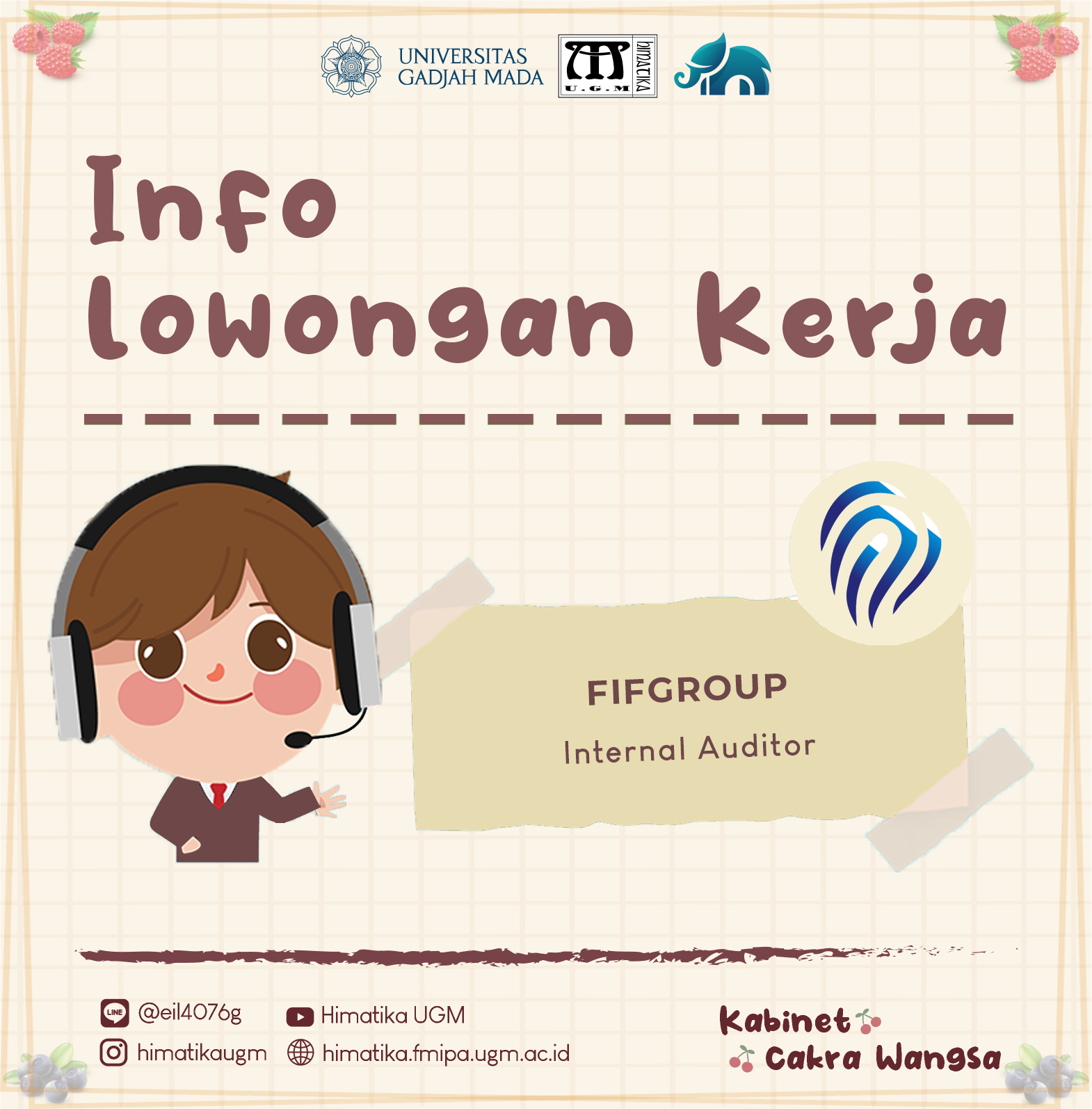 Info Loker Internal Auditor – FIFGROUP – Himatika UGM