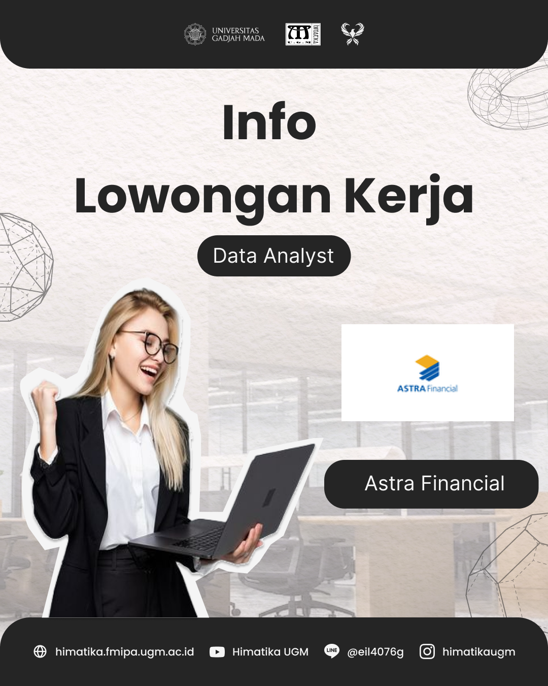 Info Loker Data Analyst – Astra Financial – Himatika UGM