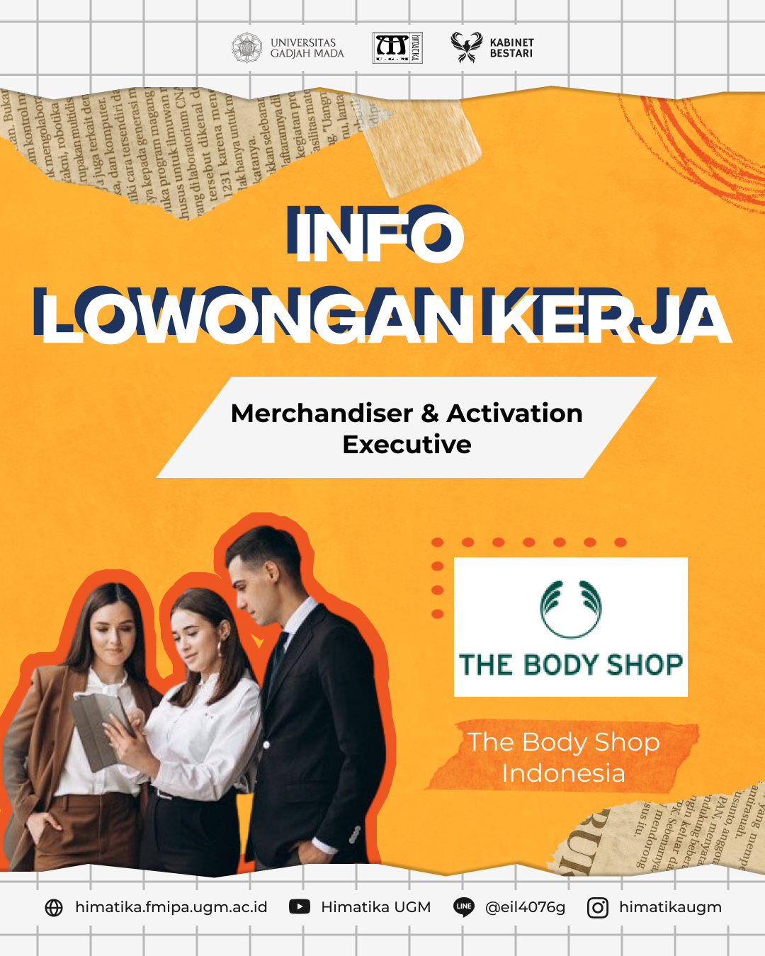Info Loker Merchandiser & Activation Executive – The Body Shop ...